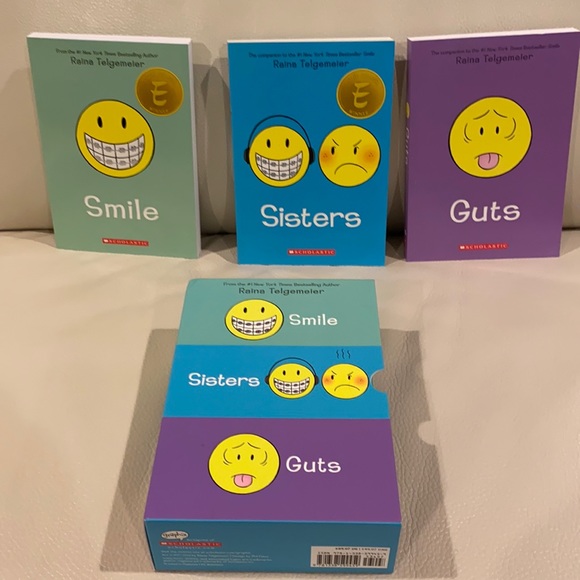 Other | 3book Set Smile Sisters And Guts All By Raina Telgemeir | Poshmark